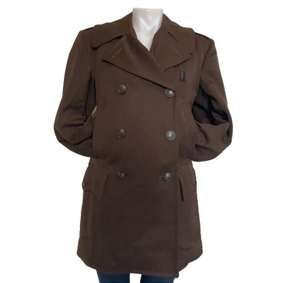 Howard Uniforms | Jackets & Coats | Vintage Chocolate Brown Pea Coat ...